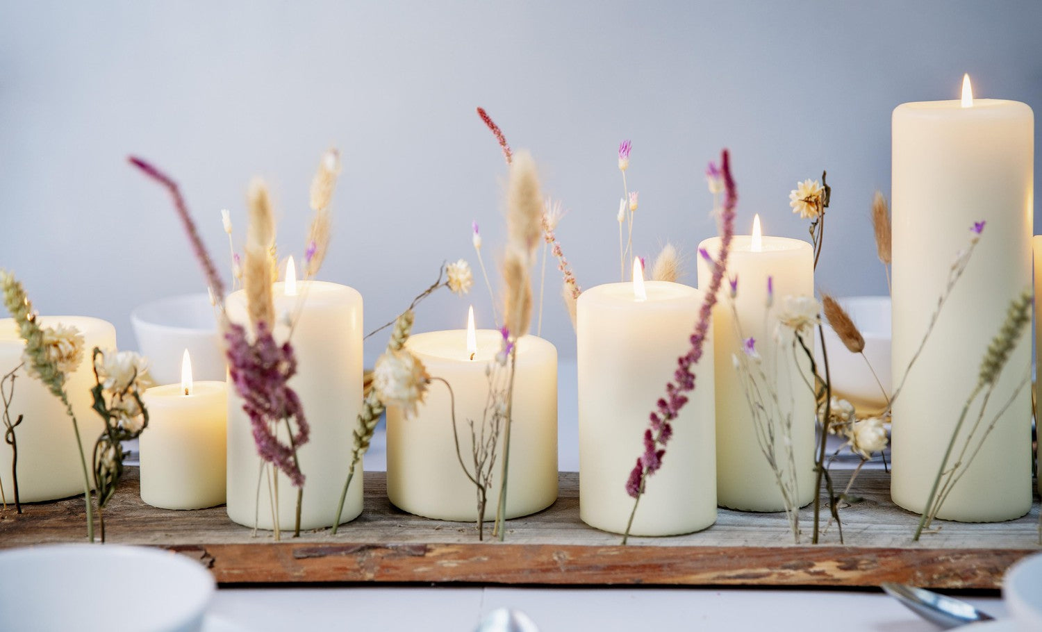 Bolsius Pillar Candles 20 Pack 2"X6" Unscented Home & Wedding Decor ...